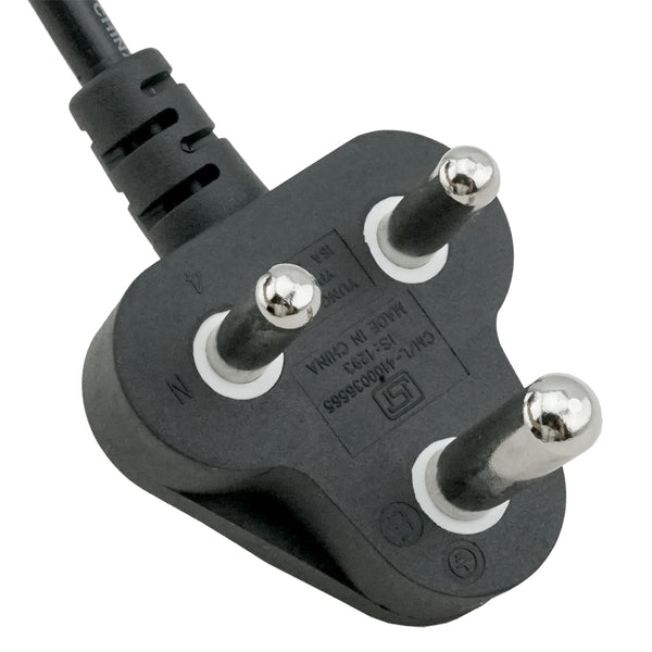 India IS1293 To C13 Power Cord | 6 Feet | SIGNAL+POWER
