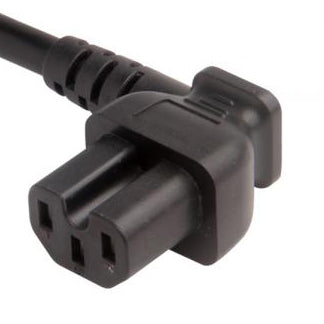 Left Angle IEC C15 Power Cord Receptacle (YC-20L-1) – SIGNAL+POWER
