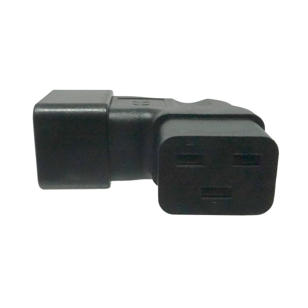 Right Angle IEC C19 to IEC C20 Plug Adapter – SIGNAL+POWER