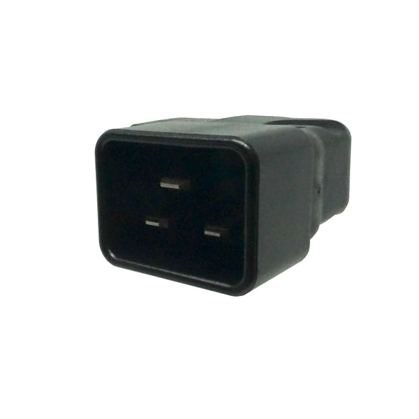 Right Angle IEC C19 to IEC C20 Plug Adapter – SIGNAL+POWER